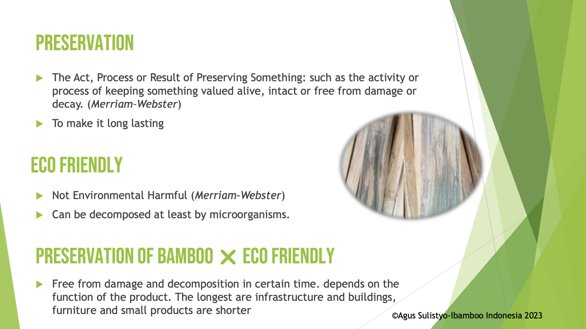 Bamboo Preservation Methods - ThinkBamboo